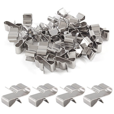Biaungdo 30 Pcs Trailer Frame Wire Clips, Stainless Steel Metal Solar ...