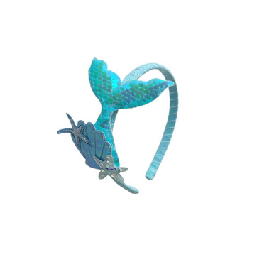 RFTWXHPN Glitter Mermaid Tail Headband for Girls Fish Tail Head Bands ...