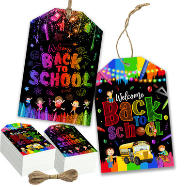 Back to School Tags-50PCS Welcome Back Gift Tags Preschool Classroom ...