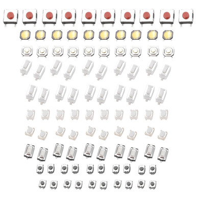 SJZBIN Micro Momentary Switch Kit Micro Momentary Tactile Push Button ...