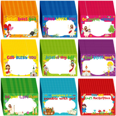 Harloon 270 Pcs Bible Verse Name Tag Stickers for Desk God Bless Self ...