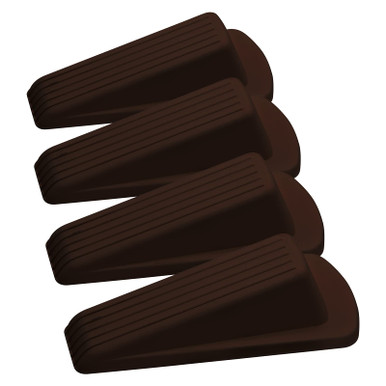 PHITUODA Heavy Duty Wedge Front Door Stopper, Brown Thick Hanging ...