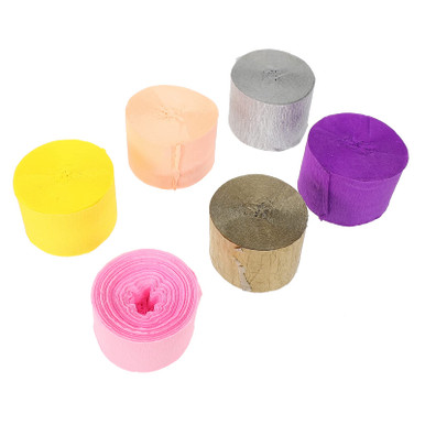 ERINGOGO 6 Rolls Decorative Crepe Paper Crepe Ribbon Crepe Paper Craft ...