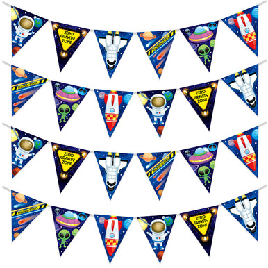 Treasures Gifted Outer Space Birthday Pennants 2 Pack - Outer Space ...
