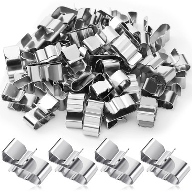 50 Pcs Trailer Frame Wire Clips Stainless Steel Clips Metal Cable Clips ...