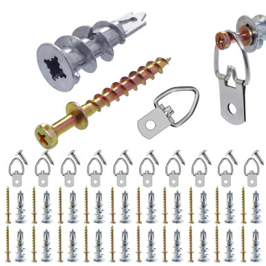 Ansoon Drywall Self-Drilling Anchors with Screws Kit - Bear Claw Double ...