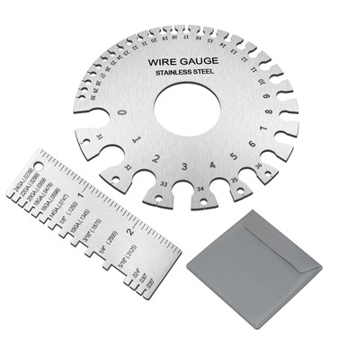 ZUZUAN 2Pcs Stainless Steel Metal Sheets Welding Thickness Gauge,Wire ...