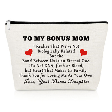 Bonus Mom Makeup Bag Bonus Mom Gifts from Daughter Bonus Mom ...