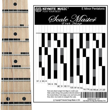 Scale Master Fret Map-Learn Guitar Major Minor Scales-Fretboard ...
