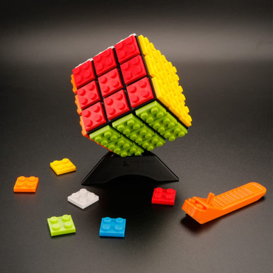 Ulanlan Speed Magic Rubix Cube 3x3 Build-on Brick Smooth Turning Magic ...