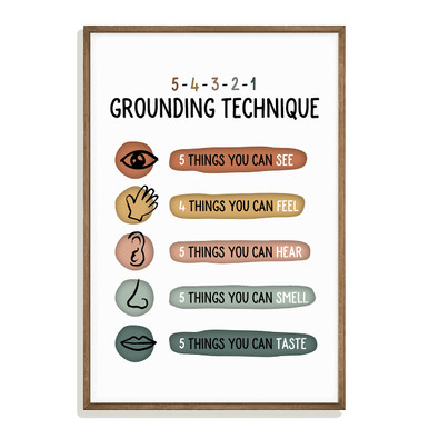Lannie Urban 5 4 3 2 1 Grounding Techniques for the Senses Poster ...