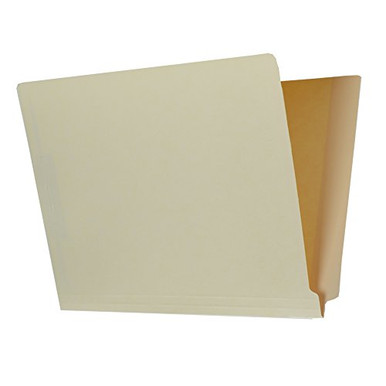 Manila Folder with Full Side Side Tab, Letter Size, 11 Point Double Ply ...