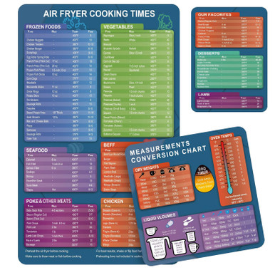 Kitchen Magnet Conversion Chart Cooking Measurements For Food Measuring ...