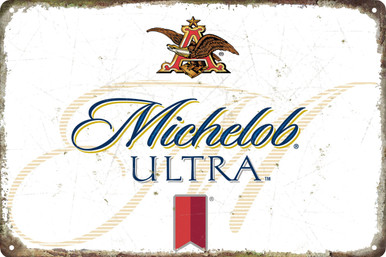 Vintage Michelobs Ultras Tin Metal Tin Sign Tin Plate Sign Wall Art ...