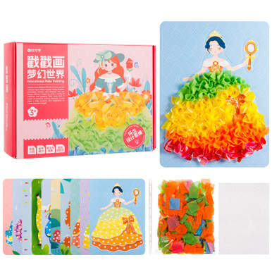Fuyamp 10 Sheets Creative Puzzle Puncture Painting, Poke Art DIY Toys ...