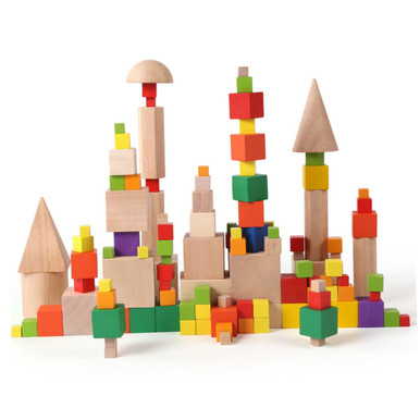EXCEART 100pcs Centimeter Cubes Small Block Toy Square Blank Birch ...