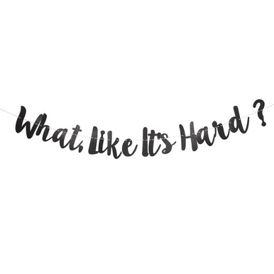Glitter Black Like it's hard banner, law school acceptance, entrance ...
