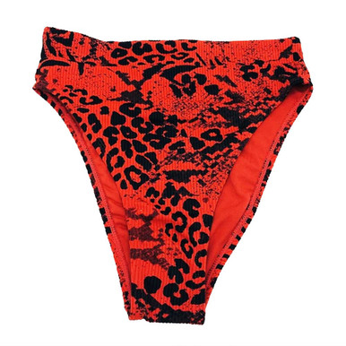Xhilaration Juniors' Ribbed Cheeky High Leg High Waist Bikini Bottom ...