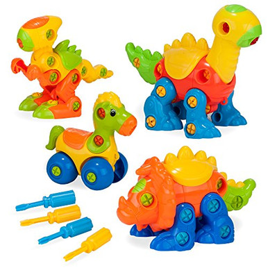 Creative Kids Build & Learn Dinosaur Toys - Interlocking Model STEM ...