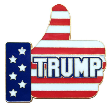 CandiSen Donald Trump Thumbs Up Pin - Made in USA - President Trump ...