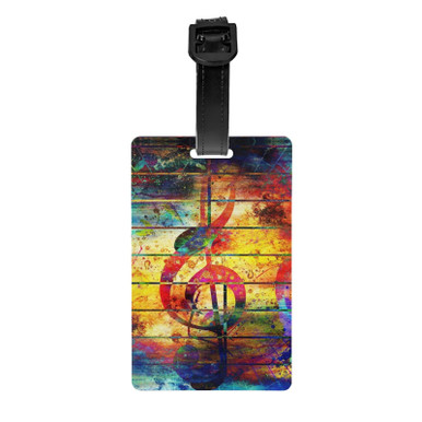 Funny Music Luggage Tags for Suitcases Travel Bag Name ID Tag Business ...