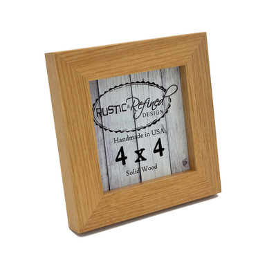 Rustic and Refined Design 4x4 Gallery Frame with 1 Inch Border ...