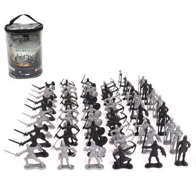 Medieval Castle Toy, Castles Knights Soldiers Model Kit Knight Figures ...