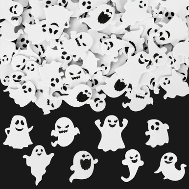Whaline 160Pcs Halloween Ghost Foam Stickers 8 Styles Self Adhesive ...