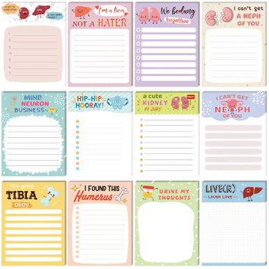 Jetec 12 Pcs Pun Funny Nurse Notepad Fun Nursing Appreciation Sticky ...
