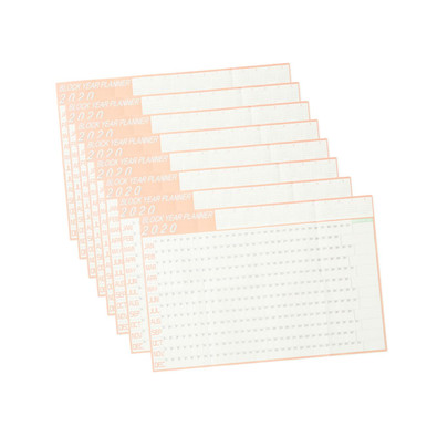 Tofficu 8pcs 2020 Yearly Planning Calendar Wall Planner Hanging ...