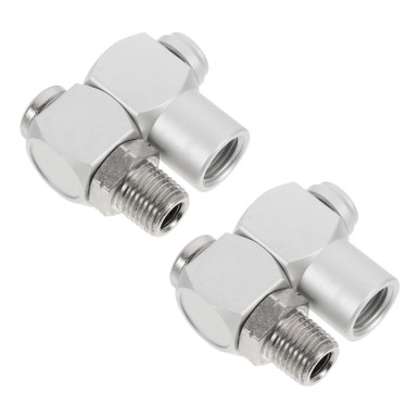 Mobestech 2pcs Pneumatic Connector Pneumatic Fitting Pneumatic Joint ...