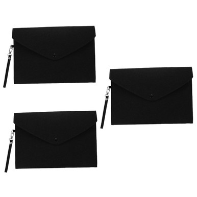 MAGICLULU 3pcs Felt Paper Bags File Holder Document File Bags Felt File ...