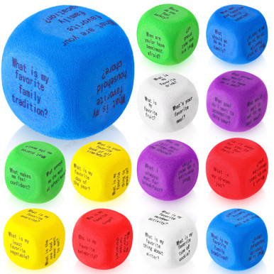 12 Pcs Learning Conversation Cubes Social Emotional Learning Activities ...