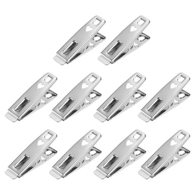 uxcell 80Pcs Stainless Steel Clothespins Laundry Pegs Multipurpose ...