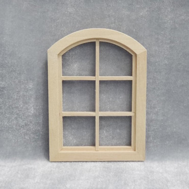 AirAds Dollhouse DIY 1:12 Scale Miniature Window Frame Unfinished Wood ...