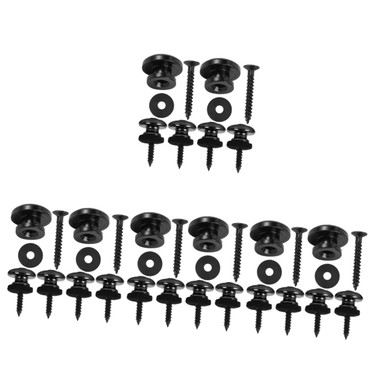 SUPVOX 24 Pcs Guitar Strap Buckle Ukulele Strap Button Guitar Strap ...