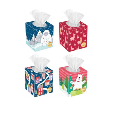 Kleenex Christmas Holiday Tissues Decorator Packages Square, 2 Pack ...
