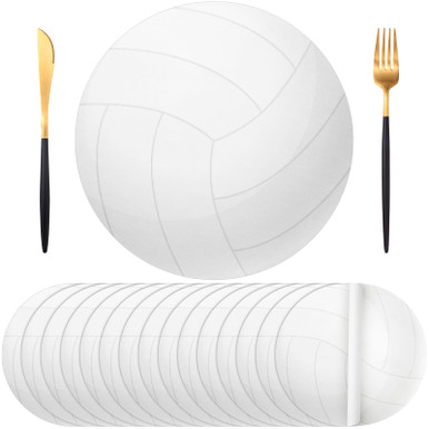 Yinder 50 Pieces 12 Inch Disposable Place Mats Sport Ball Paper Place ...