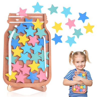Reward Stars Jar for Kids, Incentive Jars for Boys Girls, Bulletin ...