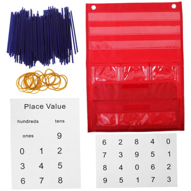 Ciieeo 1 Set Stick Pocket Charts Counting Charts Classroom Chart ...