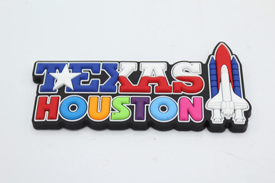 Rubber 3D Houston Texas Space Shuttle Refrigerator Magnet Collectible ...