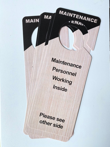 9.5x3.5 inch 60 PCS 15 Mil Plastic Tags Maintenance Door Hanger Tags ...