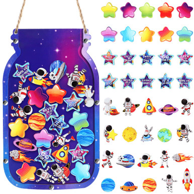 Treela Outer Space Reward Mason Jar for Kids Bulletin Board Reward ...