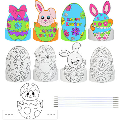 Woanger 27 Packs Easter Craft Kits for Kids, Color Your Own Easter ...
