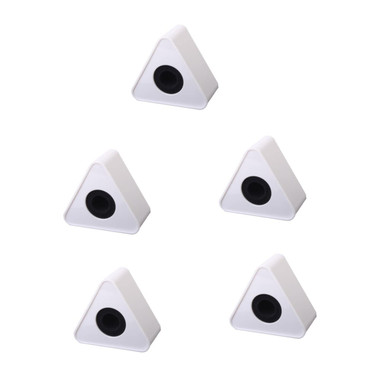 Milisten 5pcs triangular microphone station ABS microphone logo ...