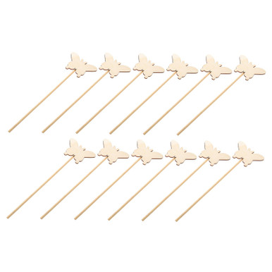BESTOYARD 24 Pcs Wooden Wand Wood Fairy Wand Unfinished Wand Princess ...