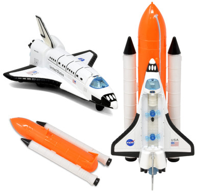 NASA Space Shuttle Toy for Kids Pretend Play 2 Piece Set Rocket Ship ...