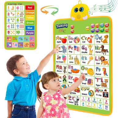 Electronic Alphabet Wall Chart, Kids Alphabet Chart, Talking ABC & 123s ...