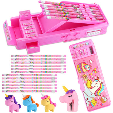 Colarr Cute Unicorn Stationary Set Pop up Unicorn Pencil Case ...