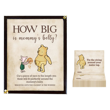 DAYIMG How Big Is Mommy's Belly Game 40 Guests String Card Name Tag ...